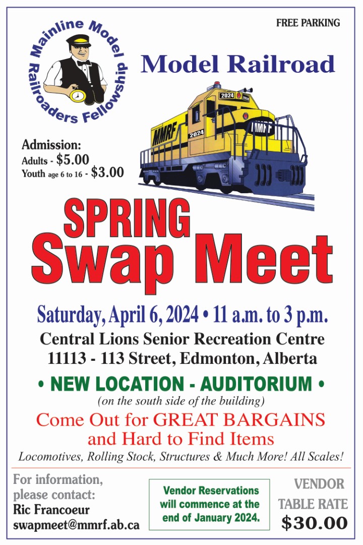 MMRF Spring Swap Meet - 2024 | Mainline Model Railroaders Fellowship
